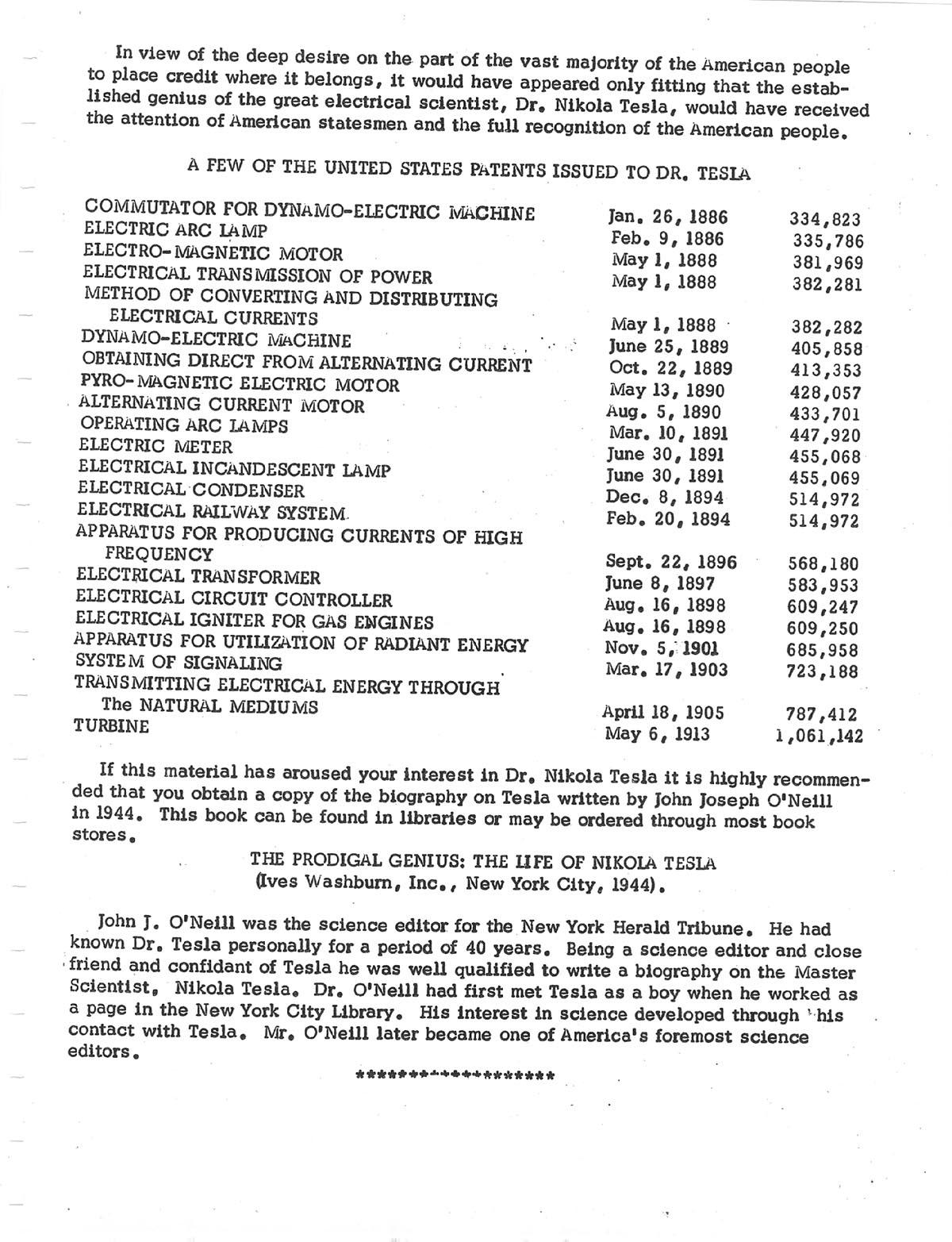 Dr. Nikola Tesla: The Forgotten Super Man of Our Industrial Age - Page ...