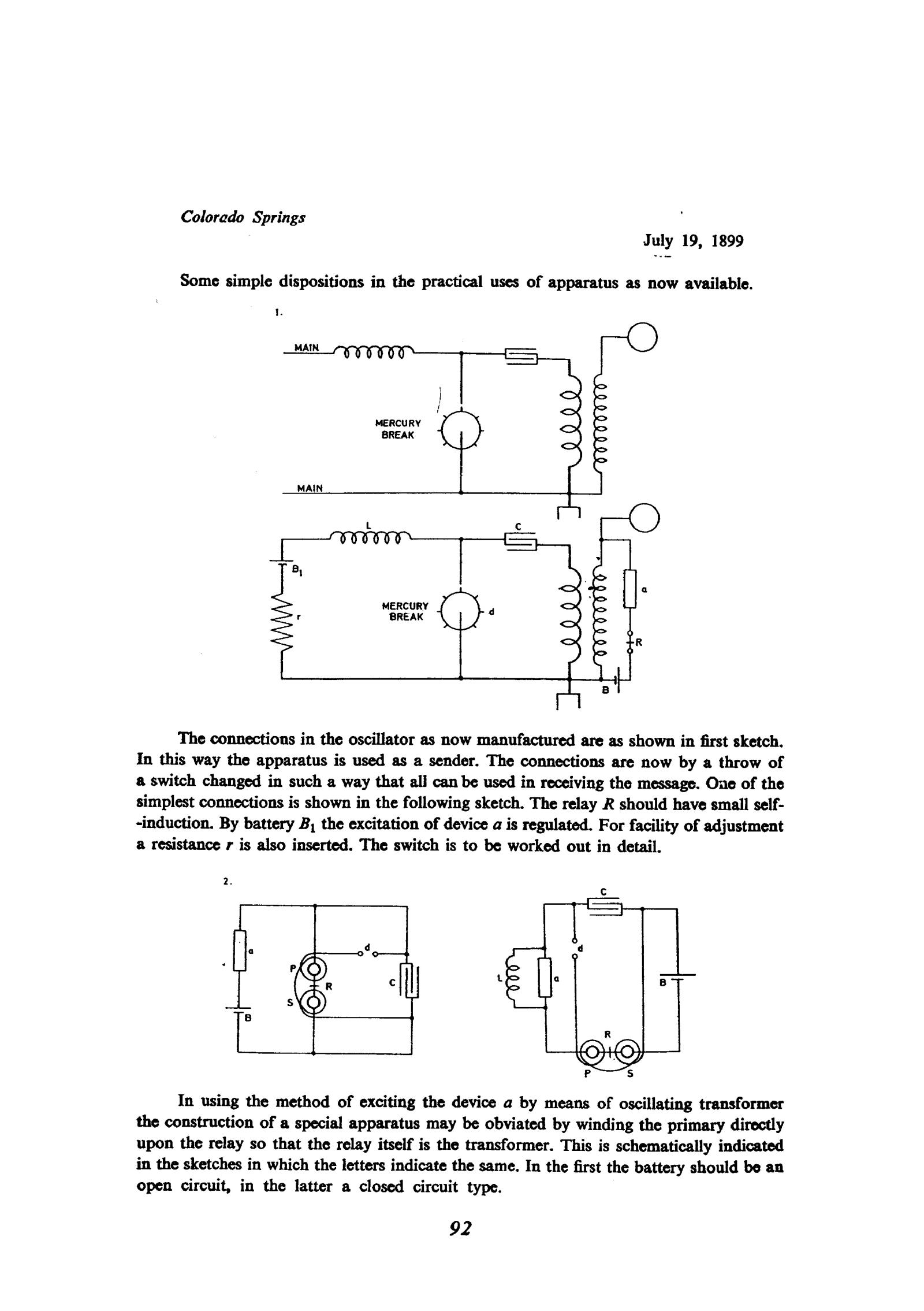 Nikola Tesla: Colorado Springs Notes, 1899-1900 - Page 92 | Tesla Universe
