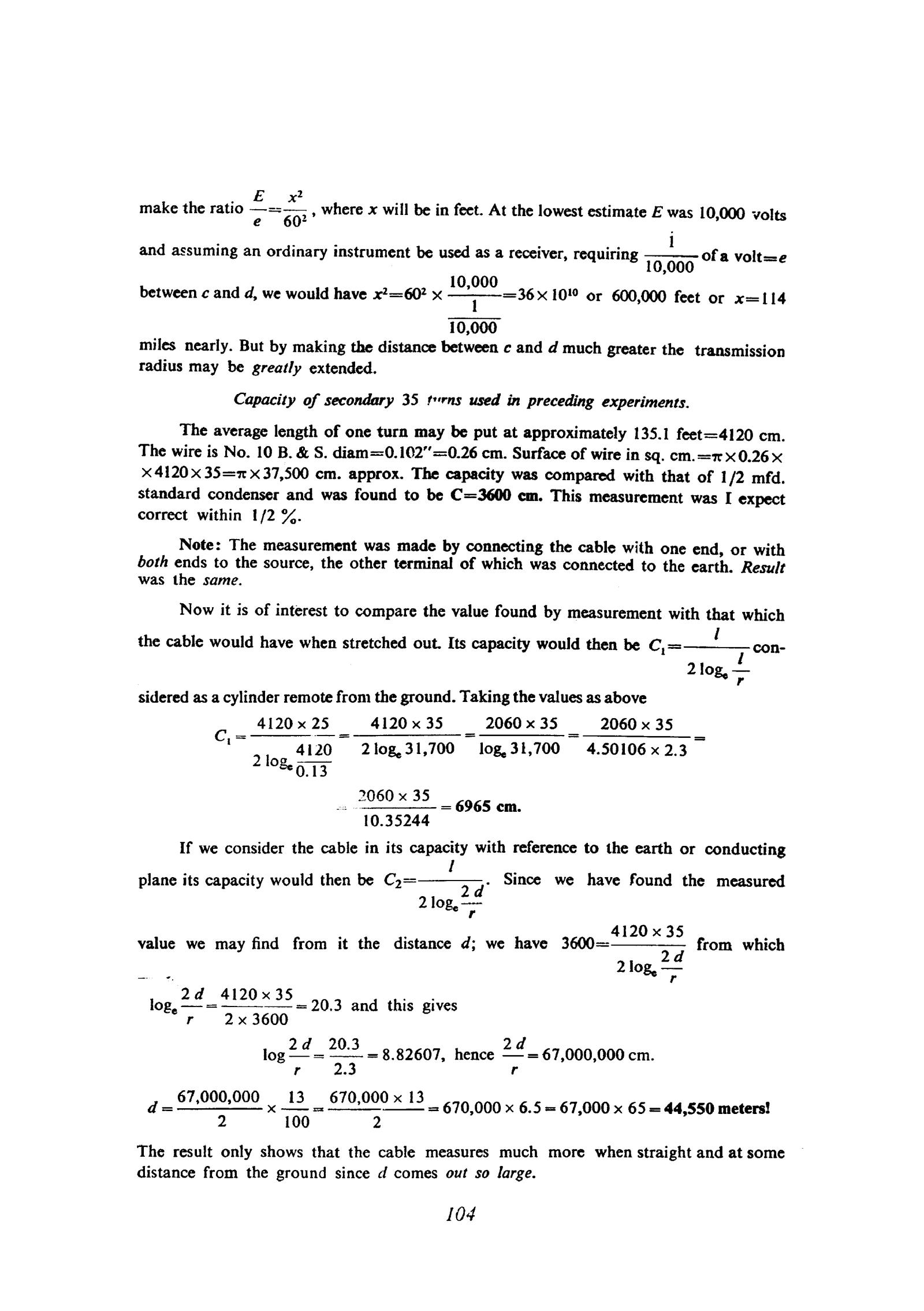 Nikola Tesla: Colorado Springs Notes, 1899-1900 - Page 104 | Tesla Universe