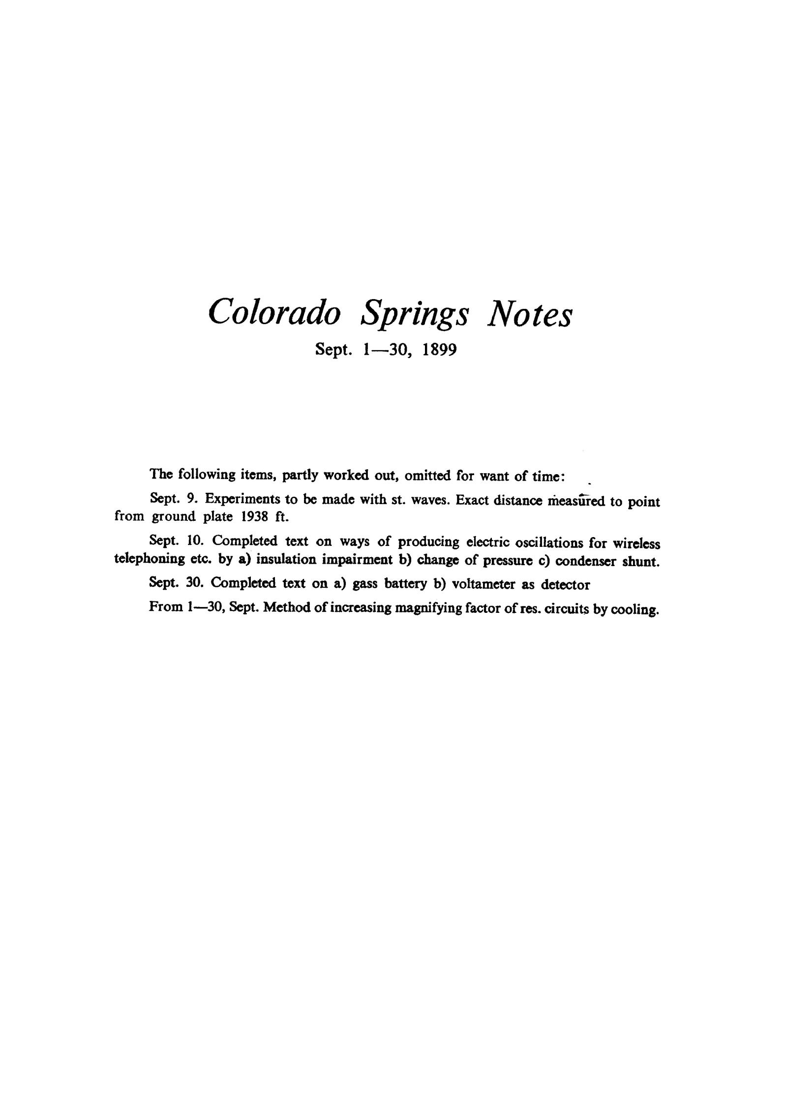 Nikola Tesla: Colorado Springs Notes, 1899-1900 - Page 169 | Tesla Universe Nikola Tesla: Colorado Springs Notes, 1899-1900 - Page 169 | Tesla Universe