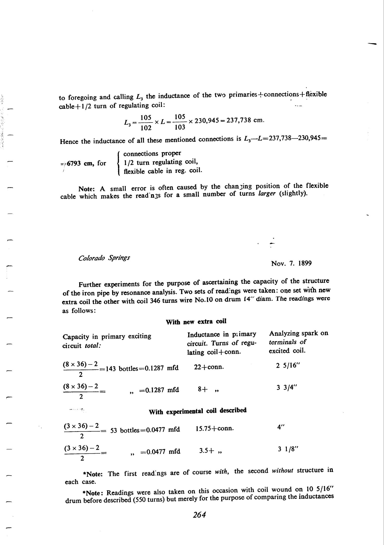 Nikola Tesla: Colorado Springs Notes, 1899-1900 - Page 264 | Tesla Universe