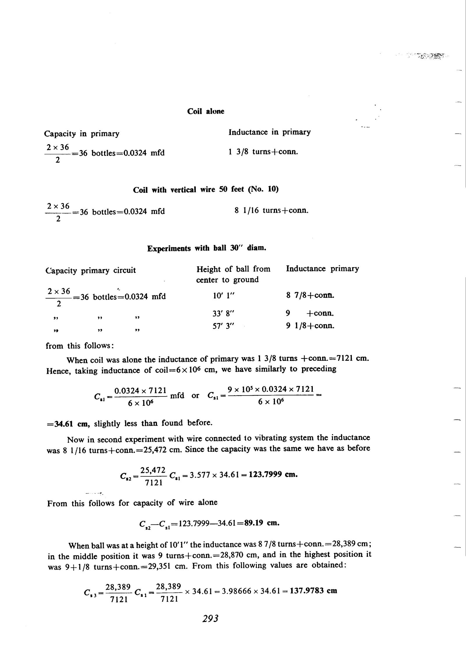 Nikola Tesla: Colorado Springs Notes, 1899-1900 - Page 293 | Tesla Universe