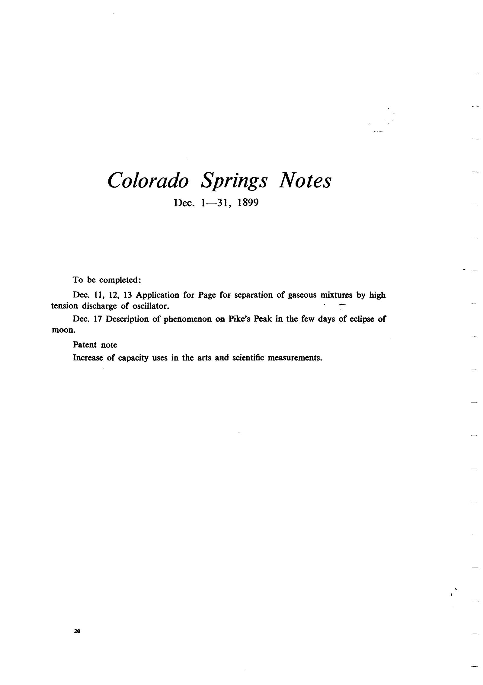 Nikola Tesla: Colorado Springs Notes, 1899-1900 - Page 305 | Tesla Universe Nikola Tesla: Colorado Springs Notes, 1899-1900 - Page 305 | Tesla Universe