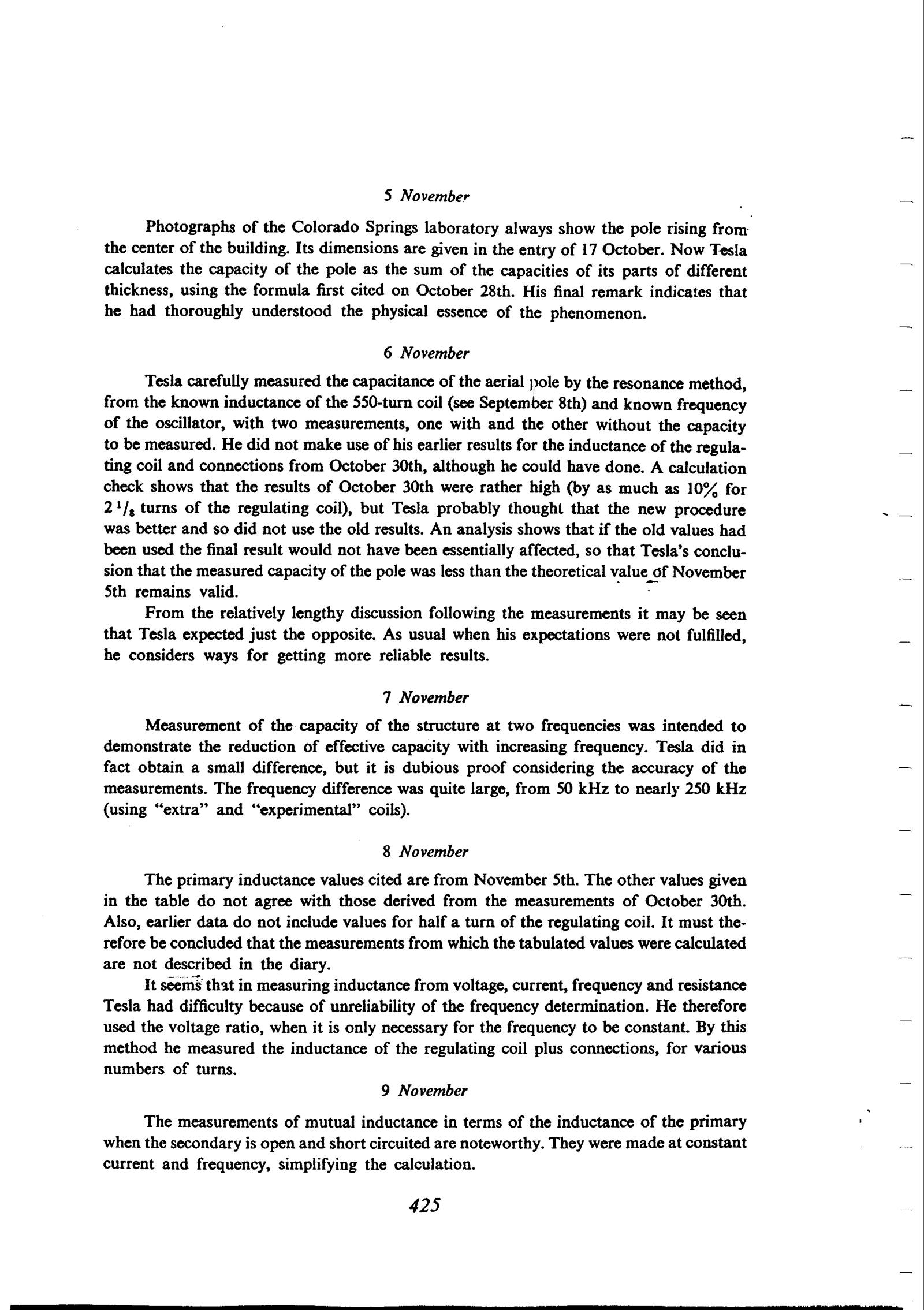 Nikola Tesla: Colorado Springs Notes, 1899-1900 - Page 425 | Tesla Universe