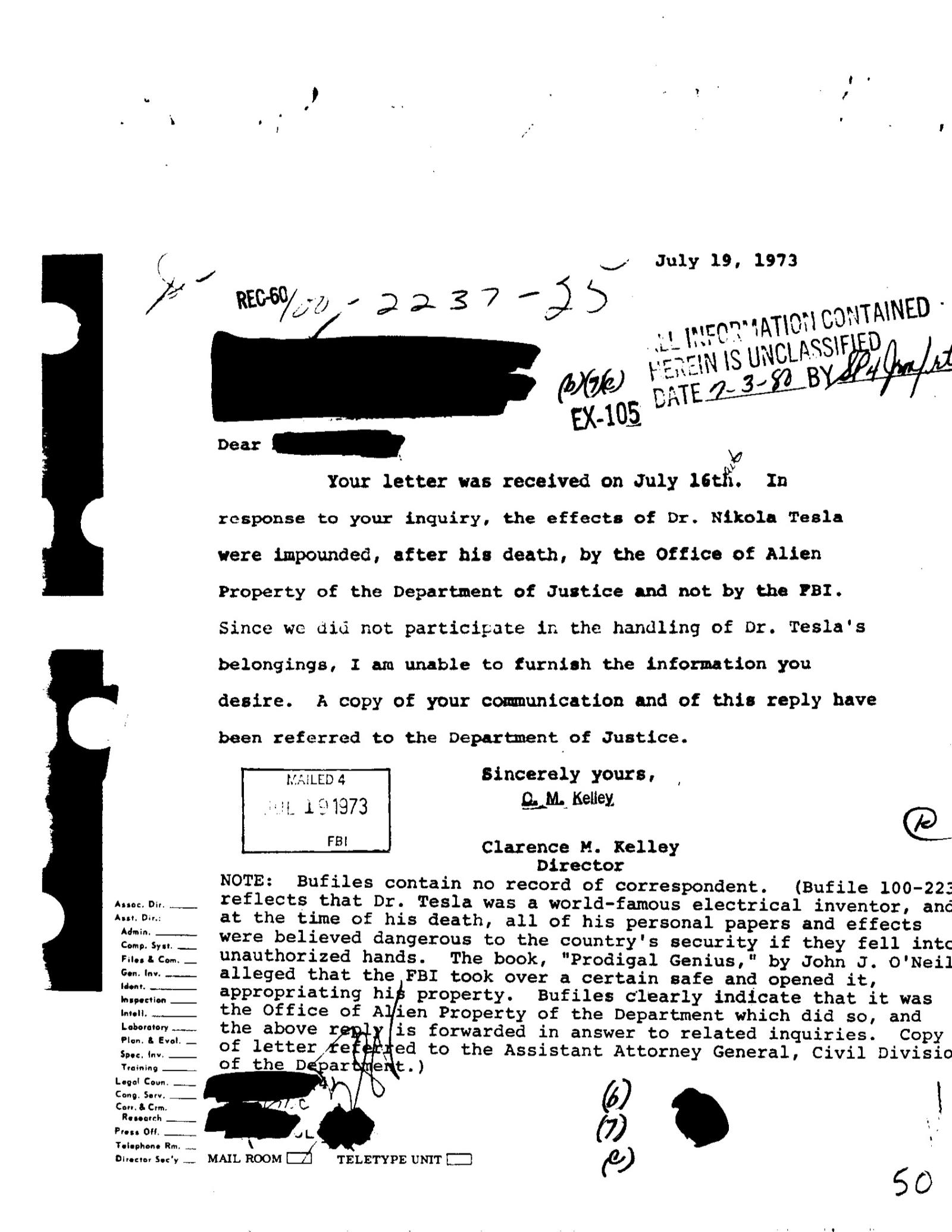 Nikola Tesla FBI Files - Page 50 | Tesla Universe