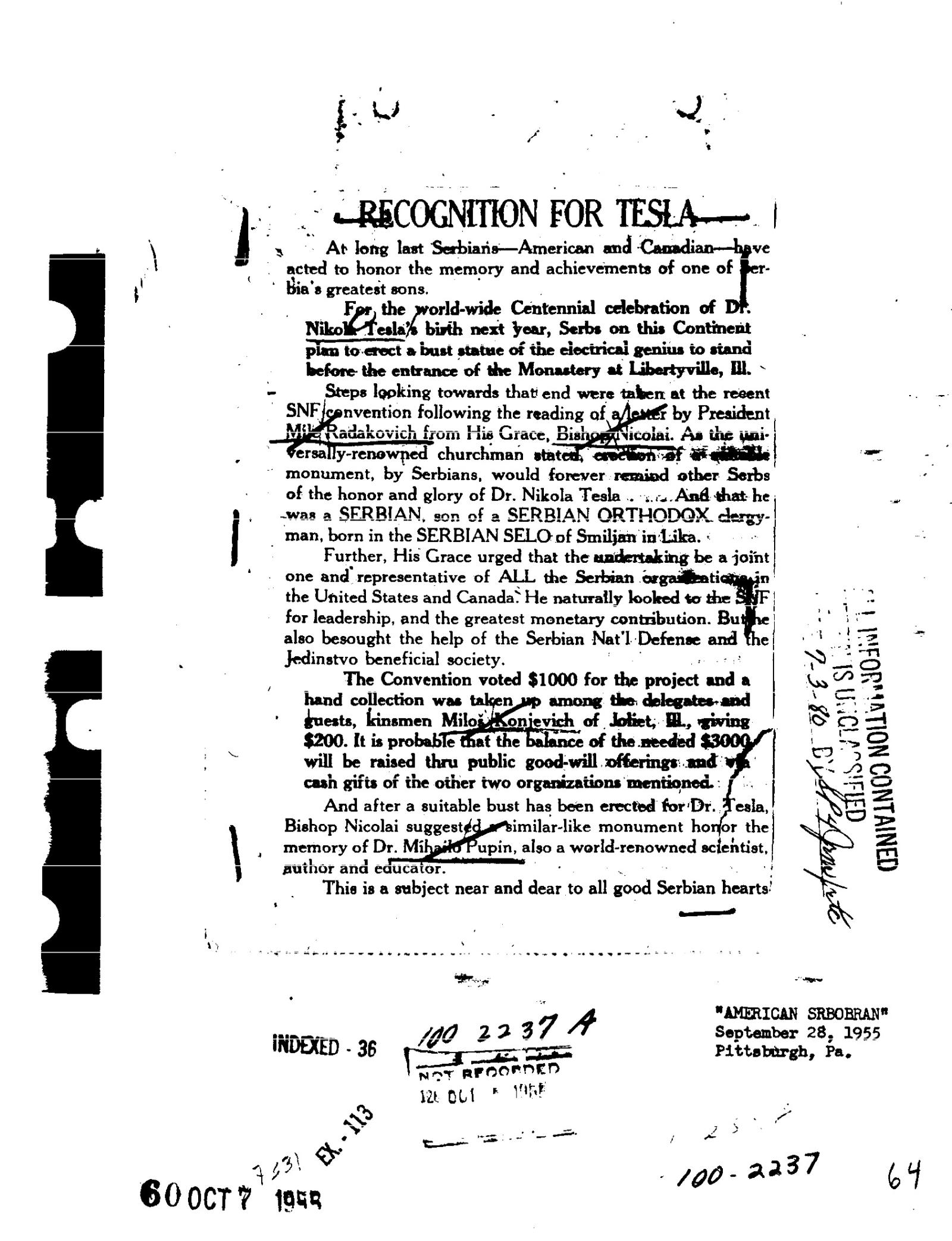Nikola Tesla FBI Files - Page 64 | Tesla Universe