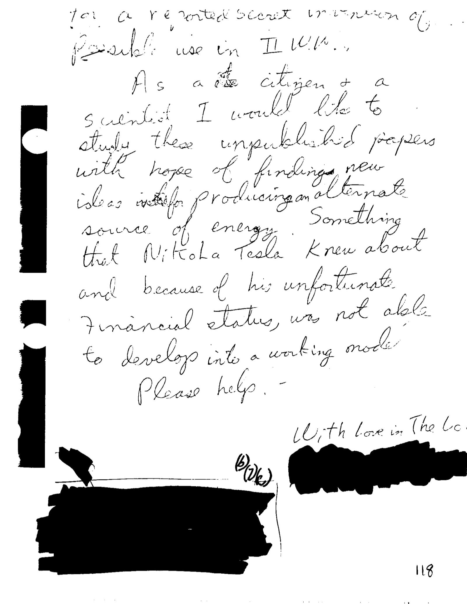 Nikola Tesla FBI Files - Page 118 | Tesla Universe