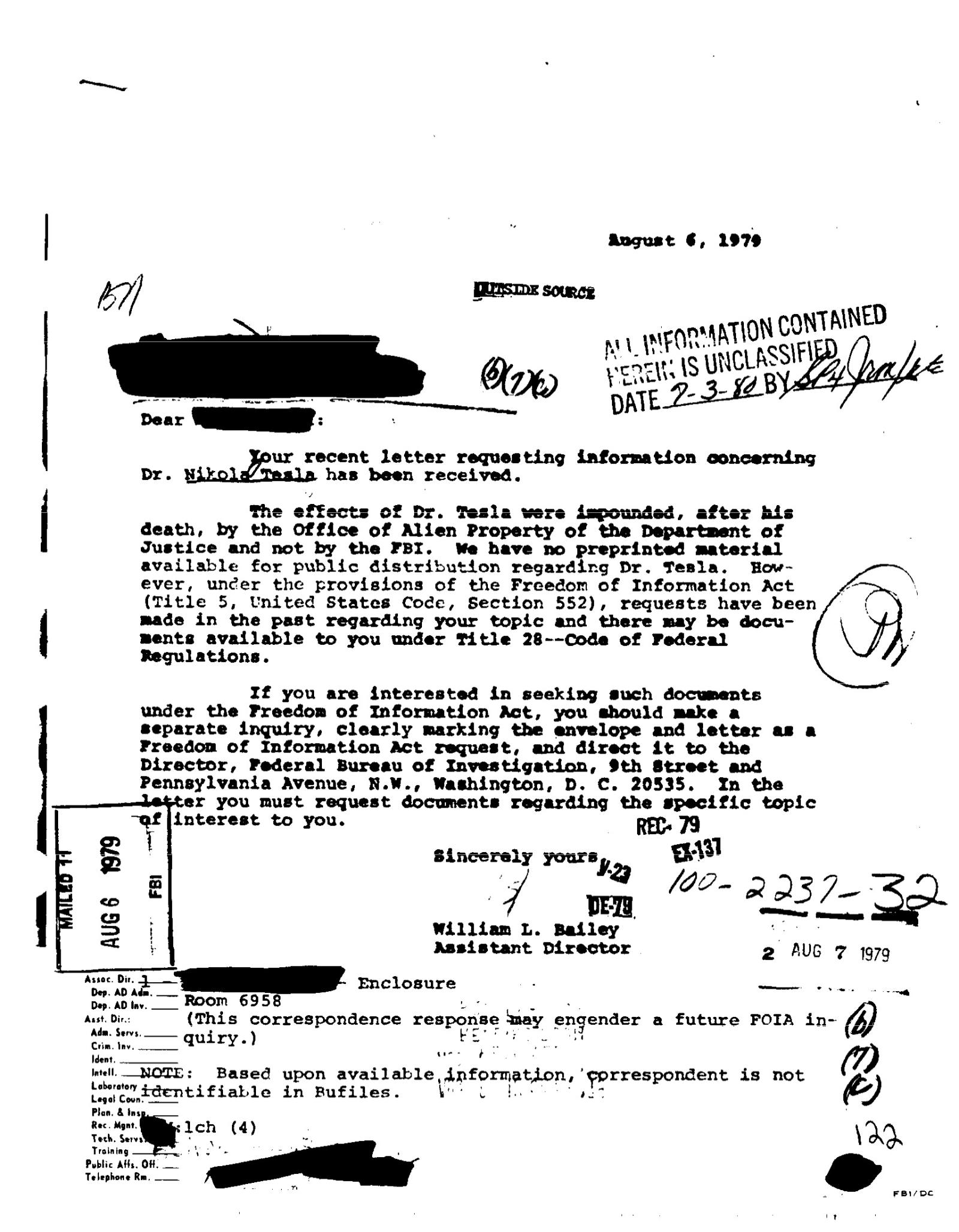 Nikola Tesla FBI Files - Page 122 | Tesla Universe