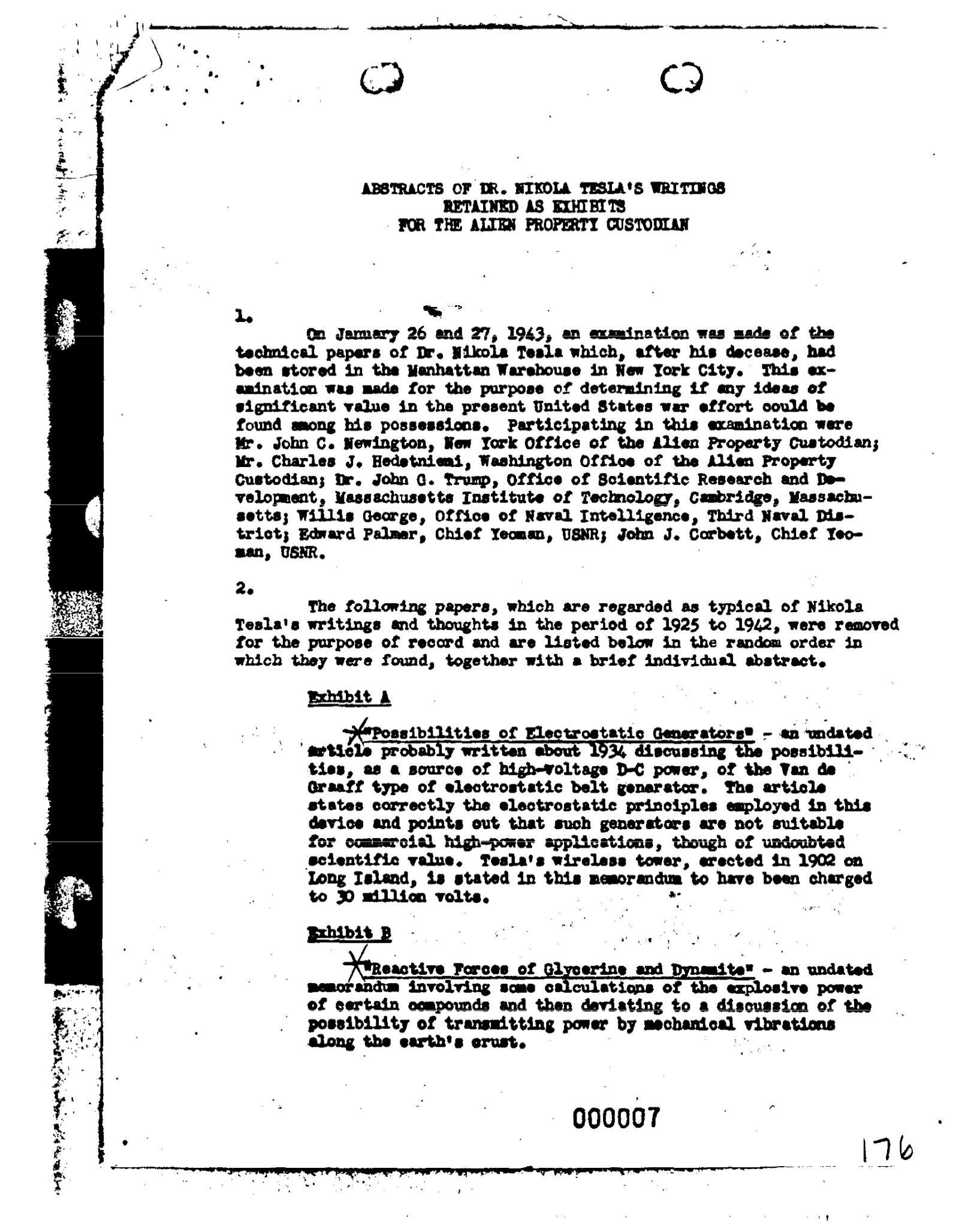 Nikola Tesla FBI Files - Page 176 | Tesla Universe