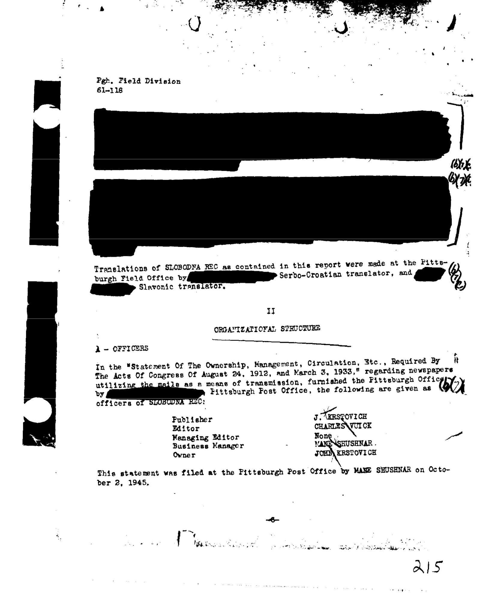 Nikola Tesla FBI Files - Page 215 | Tesla Universe