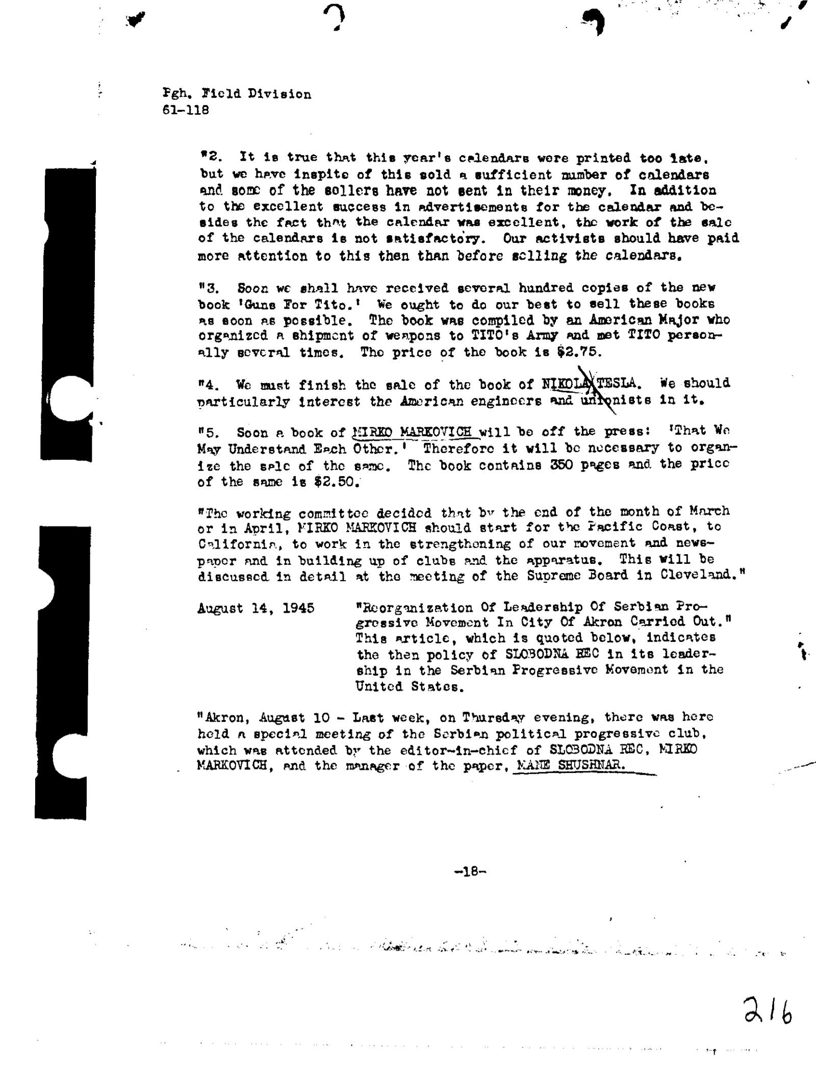 Nikola Tesla FBI Files - Page 216 | Tesla Universe