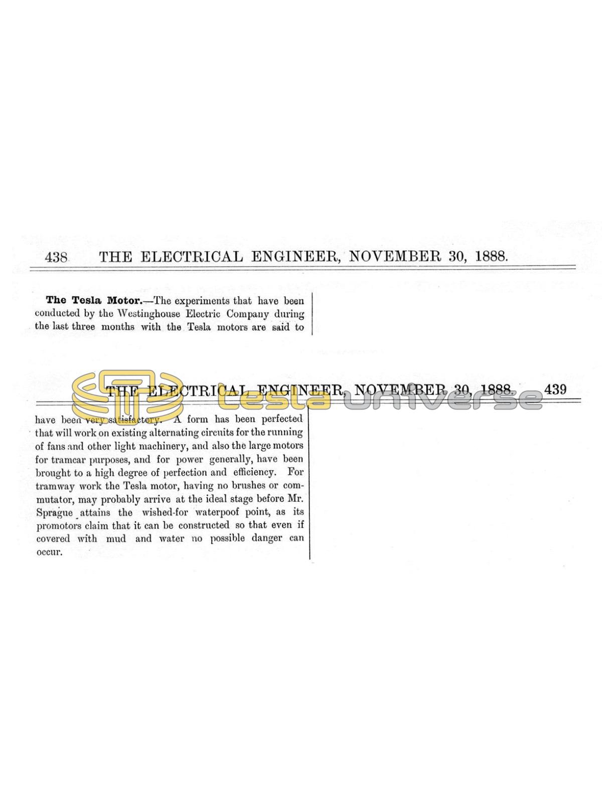 The Tesla Motor vs. Mr. Sprague's Wishes | Tesla Universe