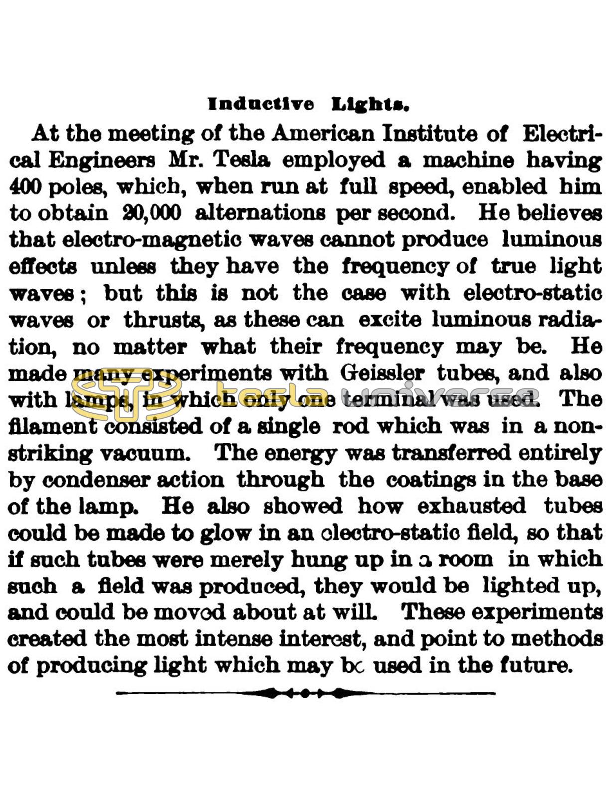 Inductive Lights | Tesla Universe