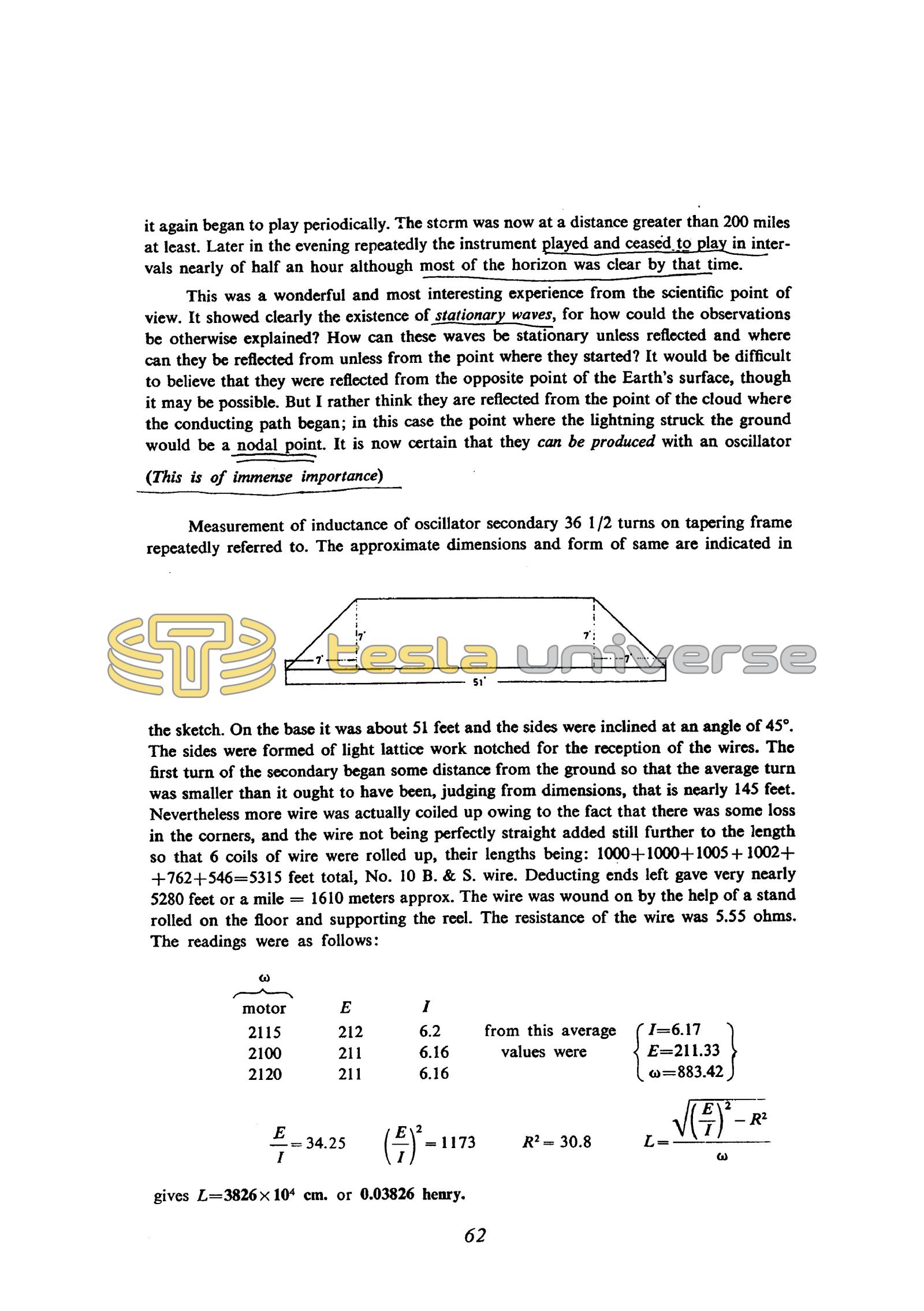 Nikola Tesla: Colorado Springs Notes, 1899-1900 - Page 62 | Tesla Universe