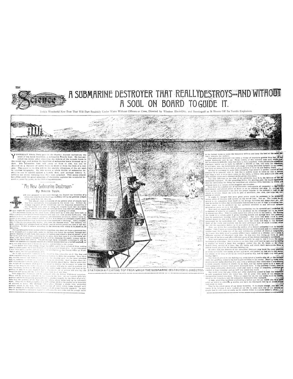 Tesla's New Submarine Destroyer | Tesla Universe