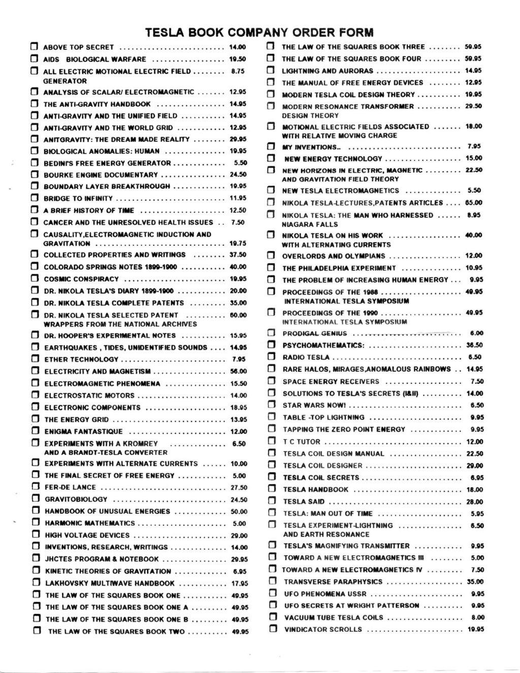 Tesla Book Company - 1994 - Page 9 | Tesla Universe