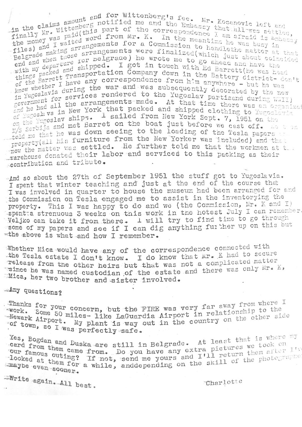 February 4th, 1963 letter from Charlotte Muzar to Kenneth M. Swezey ...