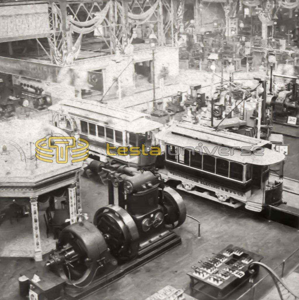 Tesla Westinghouse generating equipment used to power trolleys at World ...