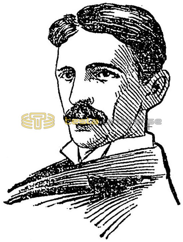 Newspaper Drawing of Nikola Tesla | Tesla Universe