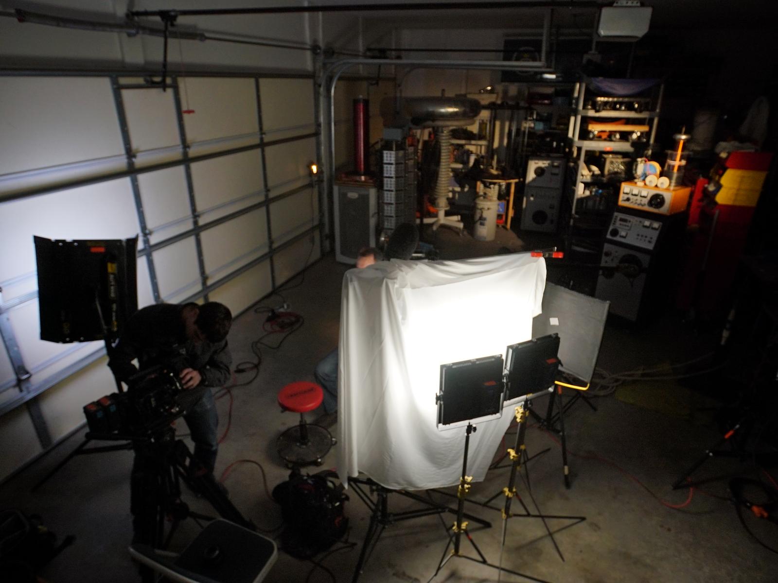 Behinds the Scenes Photos from the Tesla Gun Discovery Video | Tesla ...