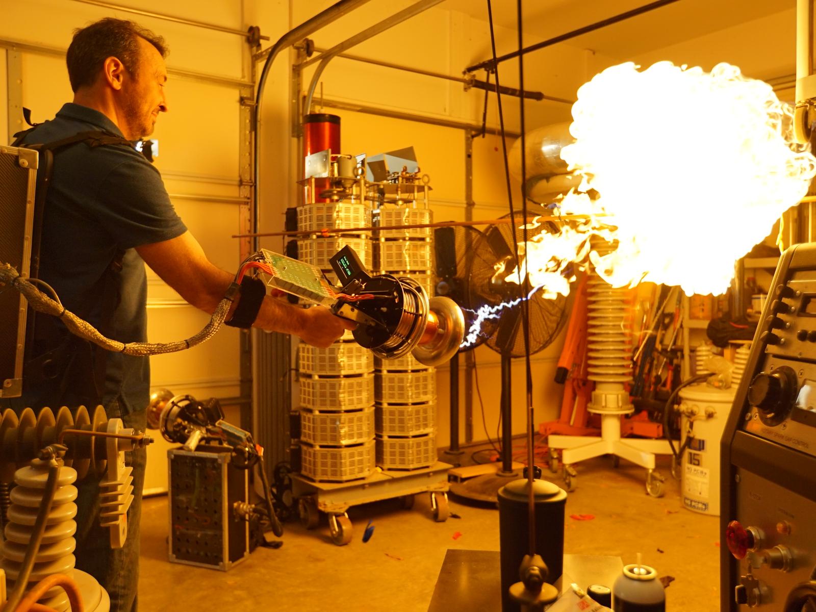 Behinds the Scenes Photos from the Tesla Gun Discovery Video | Tesla ...