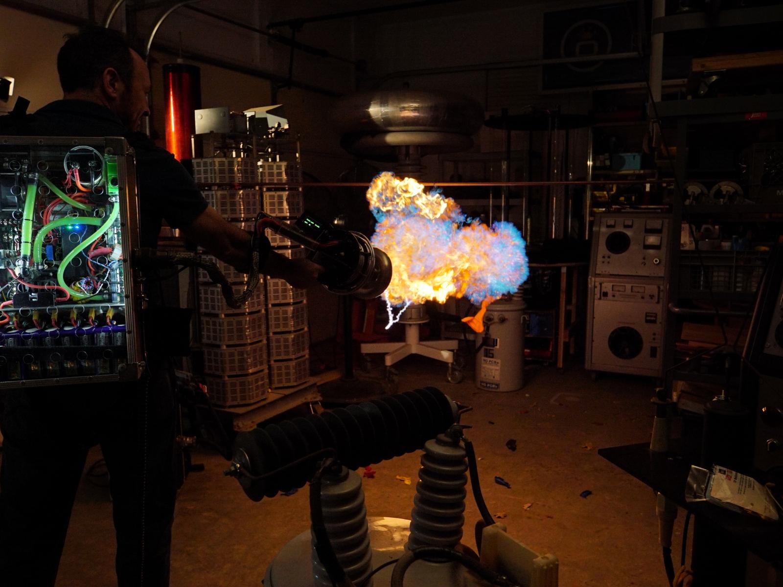 Behinds the Scenes Photos from the Tesla Gun Discovery Video | Tesla ...