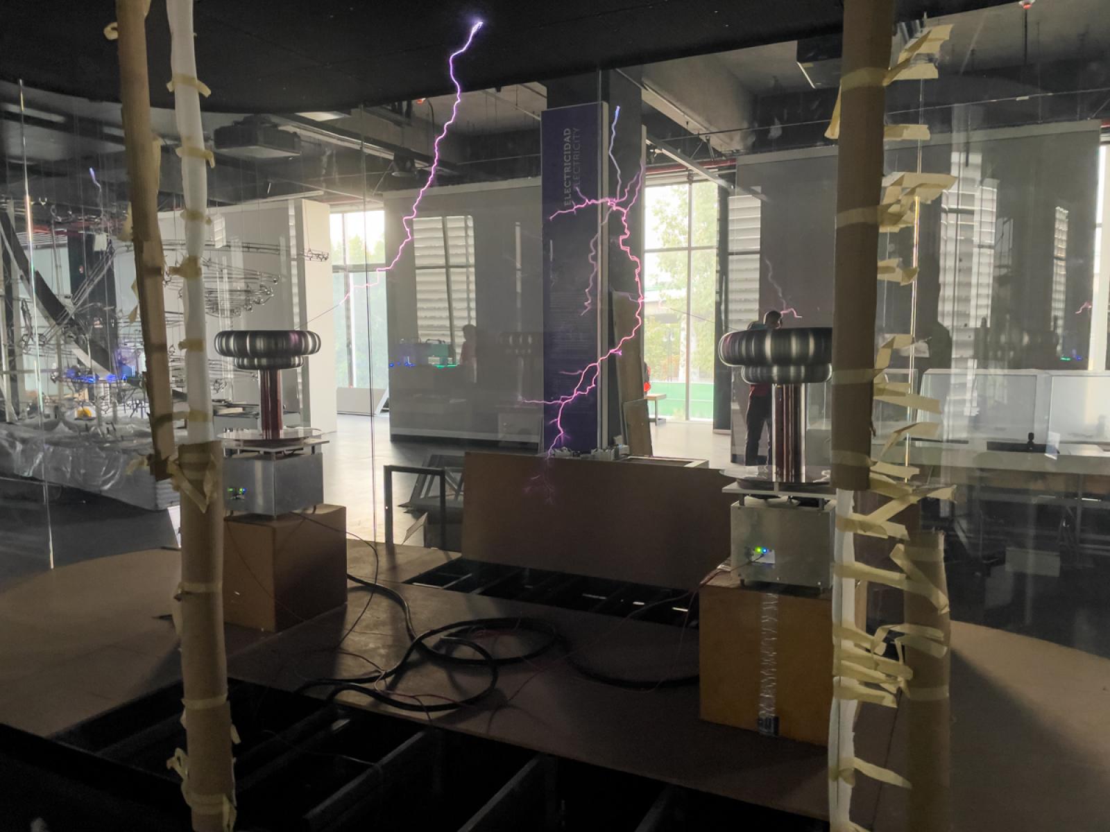 Twin Tesla Coils Built for MUNET Science Museum in Mexico City | Tesla ...