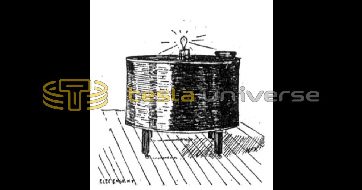 Drawing of Tesla's tuning table | Tesla Universe