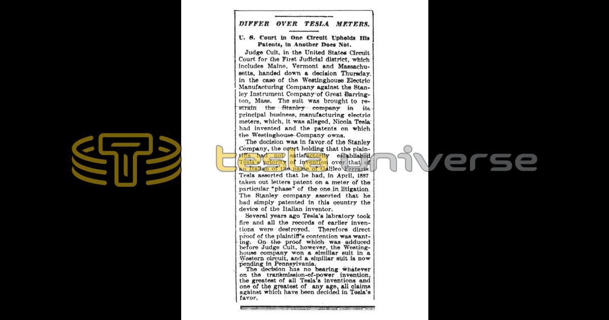 Differ Over Tesla Meters | Tesla Universe