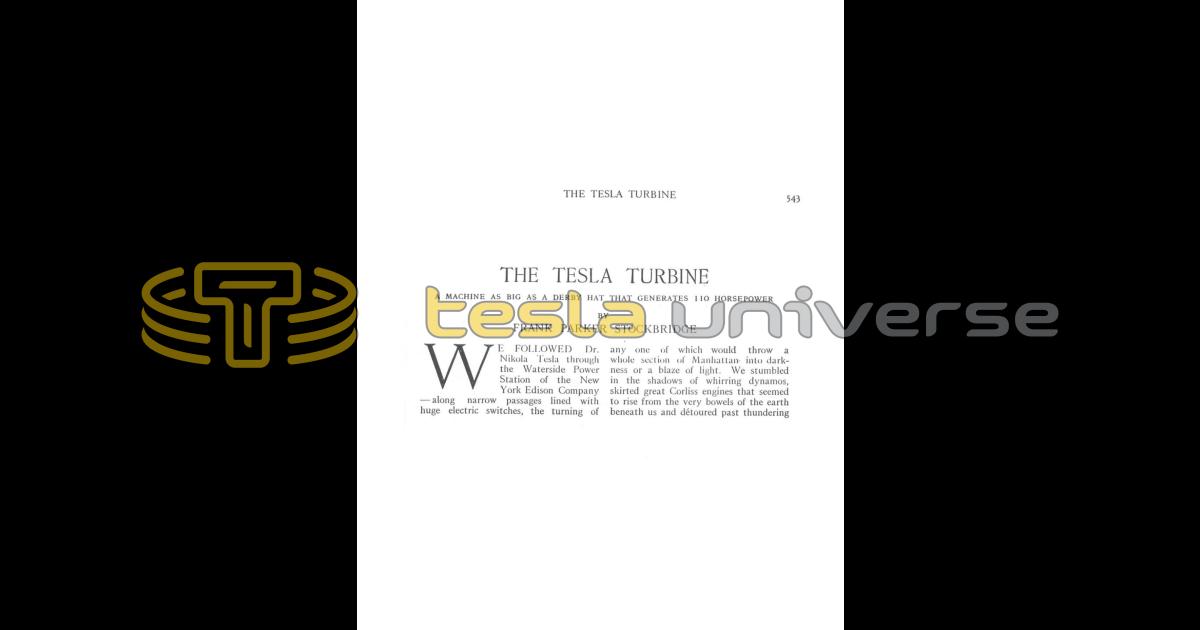 The Tesla Turbine | Tesla Universe