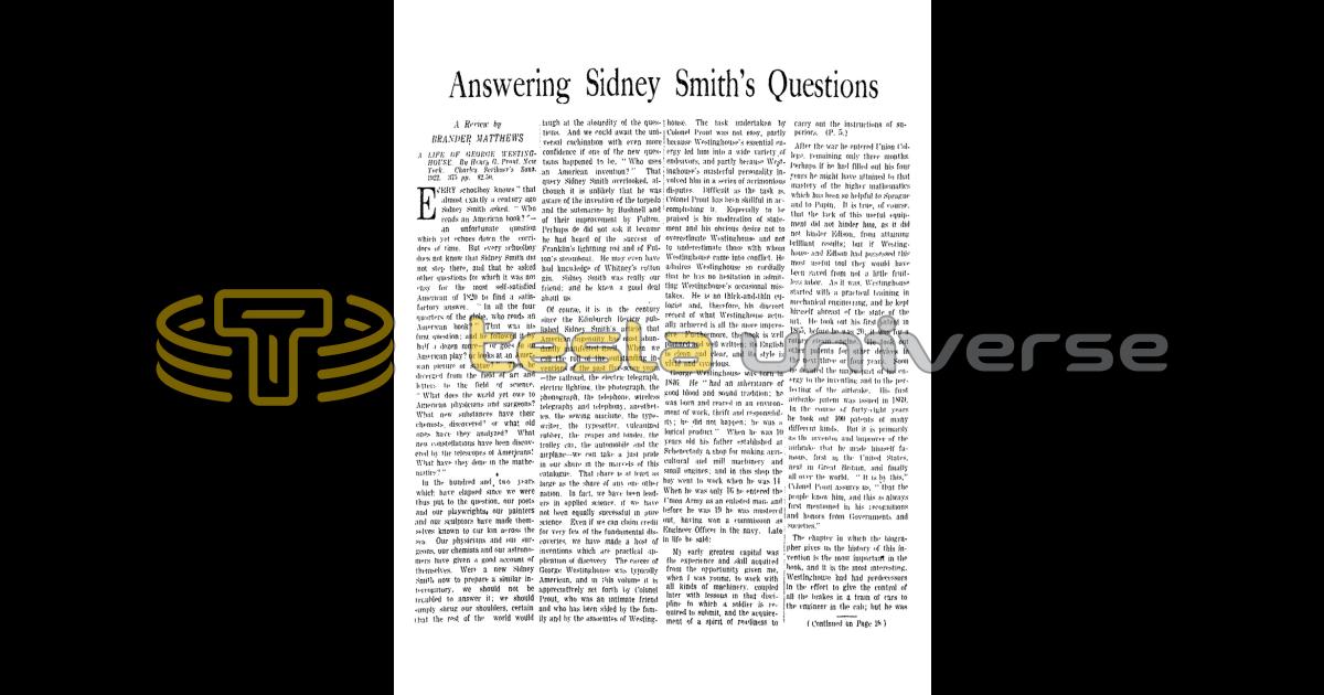 Answering Sidney Smith's Questions | Tesla Universe