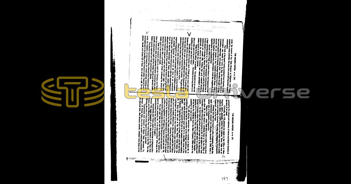 Nikola Tesla FBI Files - Page 147 | Tesla Universe