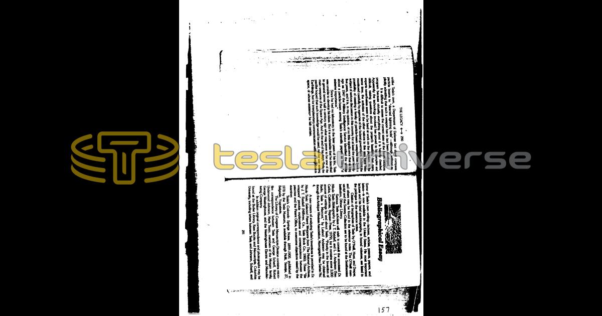 Nikola Tesla FBI Files - Page 157 | Tesla Universe