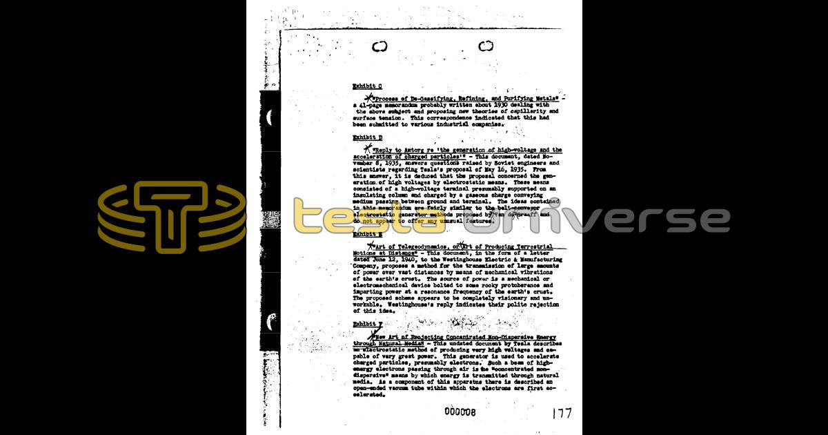 Nikola Tesla FBI Files - Page 177 | Tesla Universe
