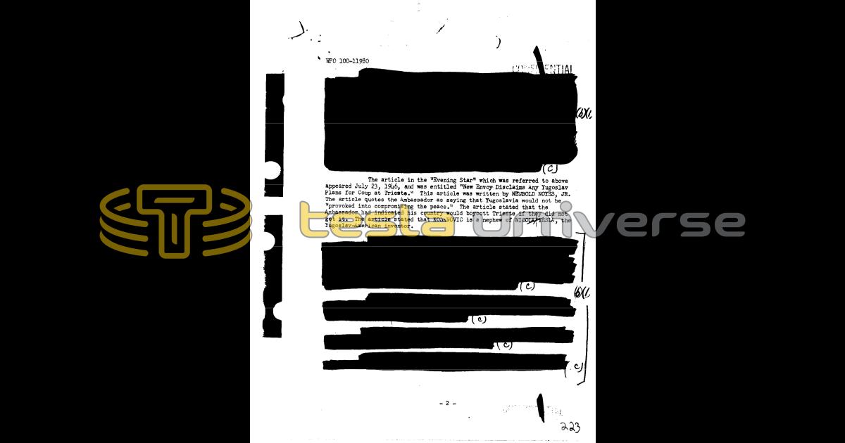 Nikola Tesla FBI Files - Page 223 | Tesla Universe