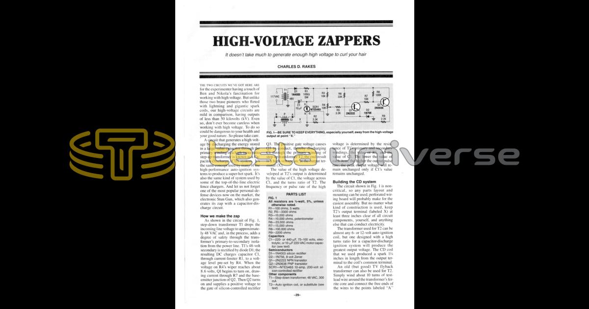 High-Voltage Zappers | Tesla Universe